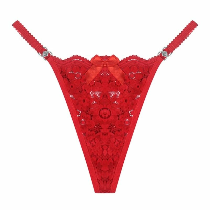 Женские стринги с бантом