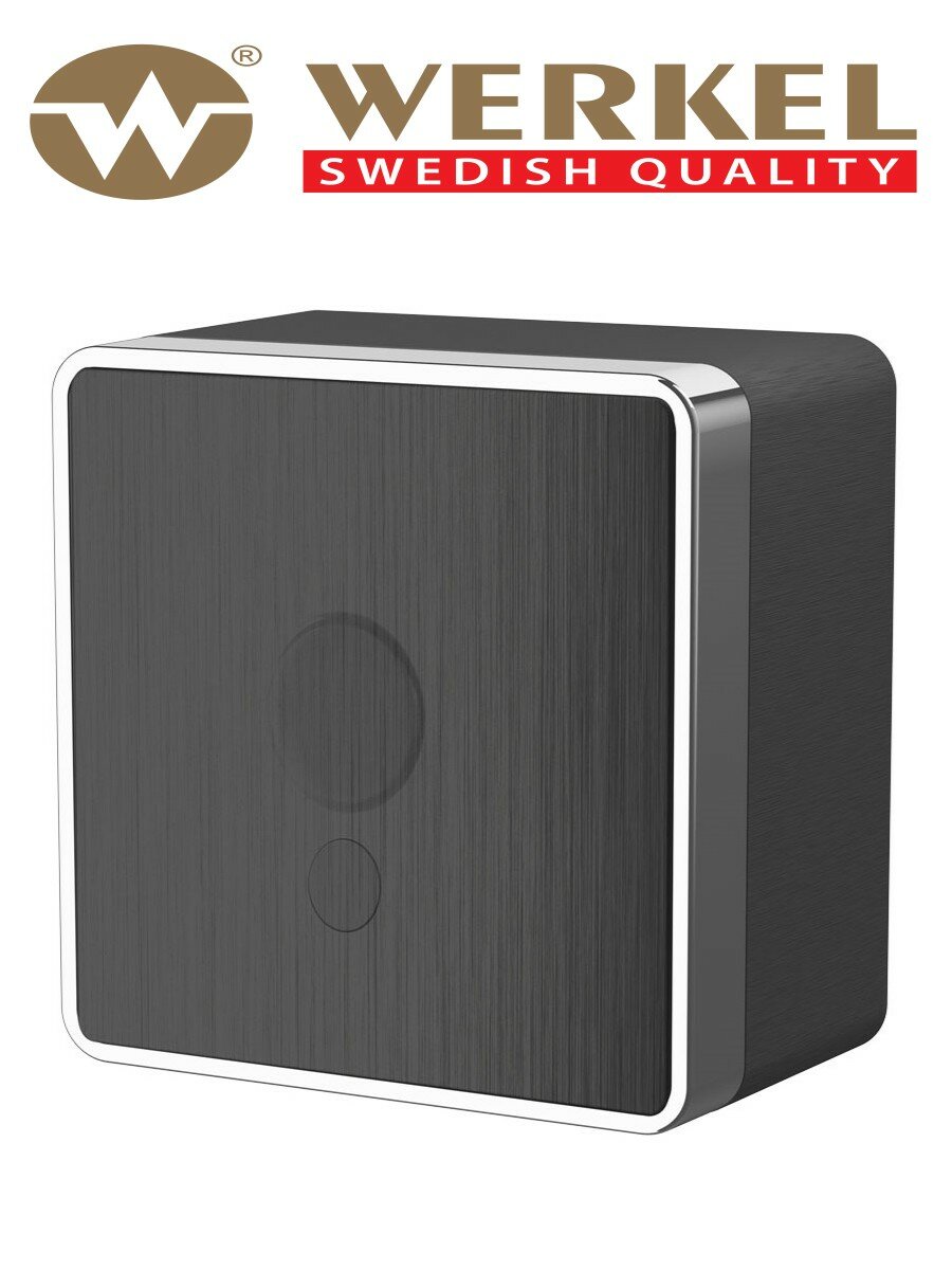 Накладной вывод кабеля Werkel Gallant WL15-16-01, цвет графит рифленый