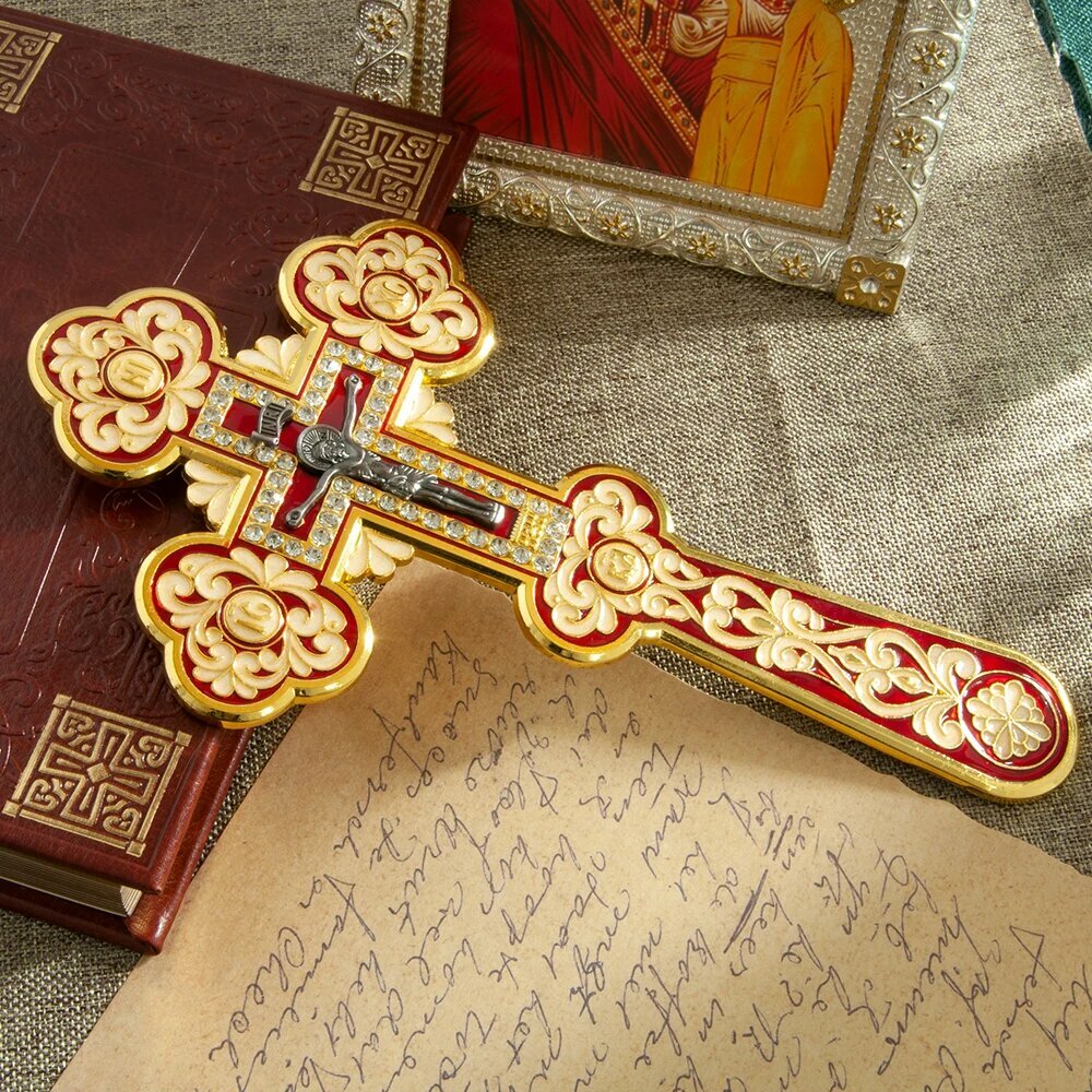 Христианский настенный крест HTISOK Red