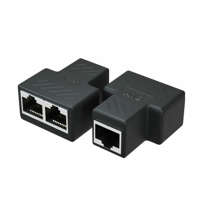 Разветвитель RJ45, двухсторонний сетевой Ethernet-разветвитель для кабеля CAT 5, 5e, 6, 6a, удлинитель кабеля LAN, гнездовой разветвитель
