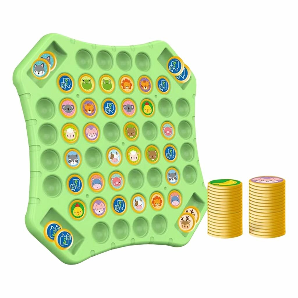 Детская многопользовательская битва в шахматах Flip Fun-Фруктовое животное Динозавр