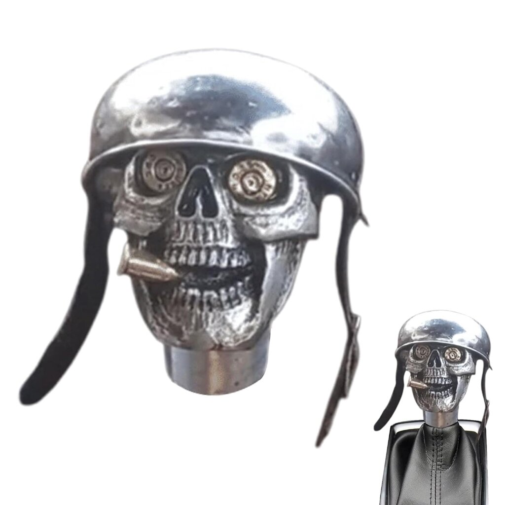 Ручка Переключения передач Skull Soldier в виде рычага в стиле Скелета с реалистичной детализацией для Механических Автоматических Коробок передач