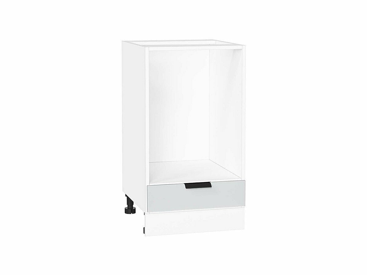 Шкаф нижний под духовку Евро, цвет фасада Белый, цвет каркаса Белый, 816*450*474 мм