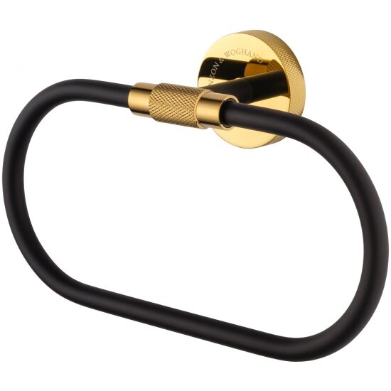 Кольцо для полотенец Wonzon & Woghand MAJESTIC, Черный/Золото (WW-9213)