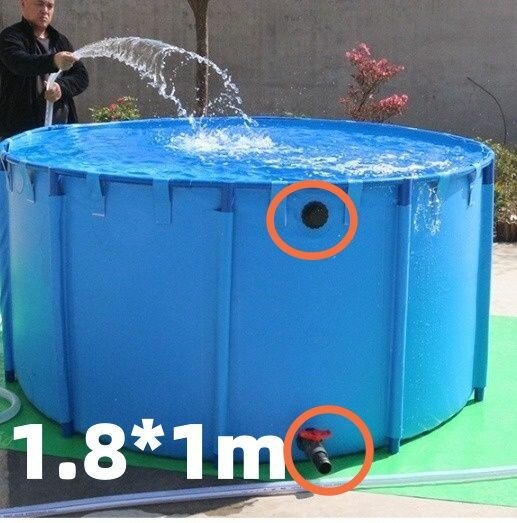 Емкость (бочка/бак) складная для воды чудо-бочка 2500 л (h-100 см, d-180 см)