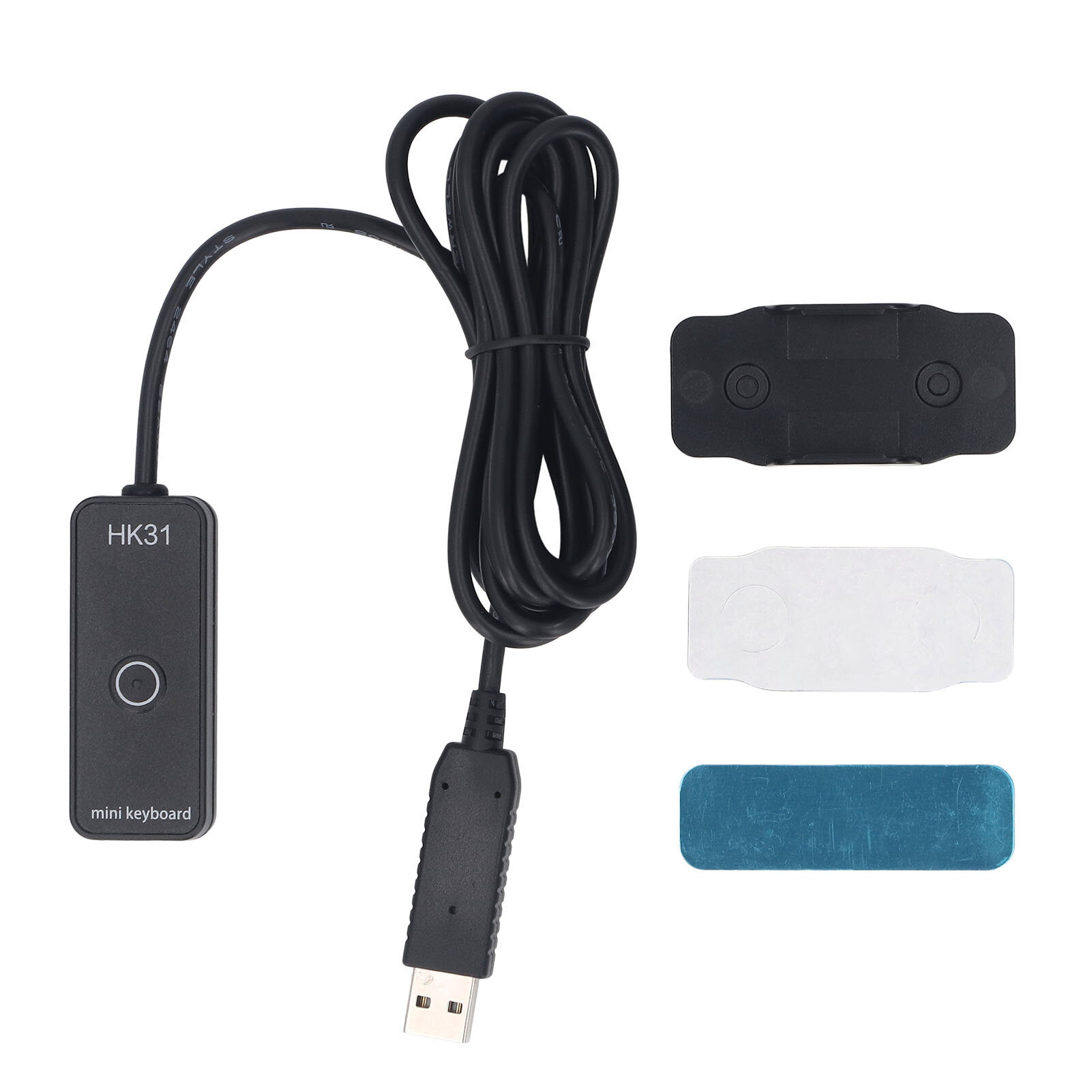 Пользовательская USB Mini клавиатура Программируемая макро -клавиатура Повышенная дизайн Брайля Магнитный монтаж HK31 1 Положение ключа