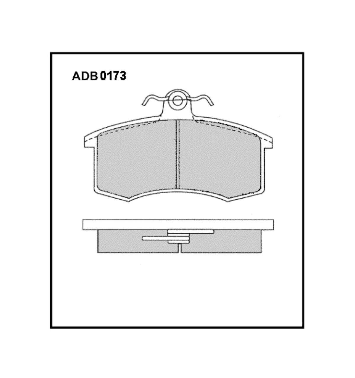 Колодки Тормозные Передние Дисковые(Allied Nippon Adb0173)