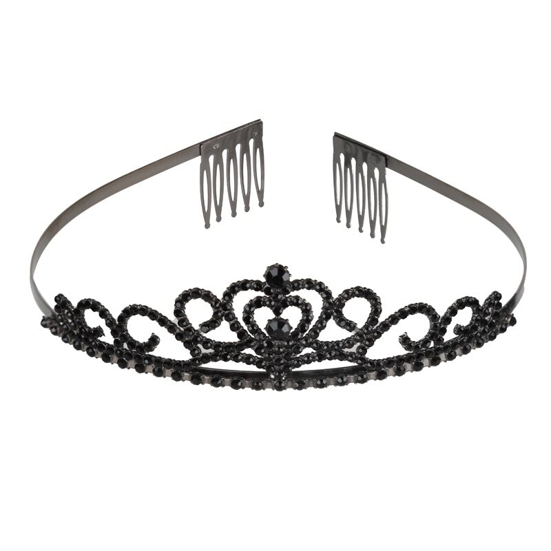 Корона карнавальная Веселый праздник металлическая Черная, 13х15 см