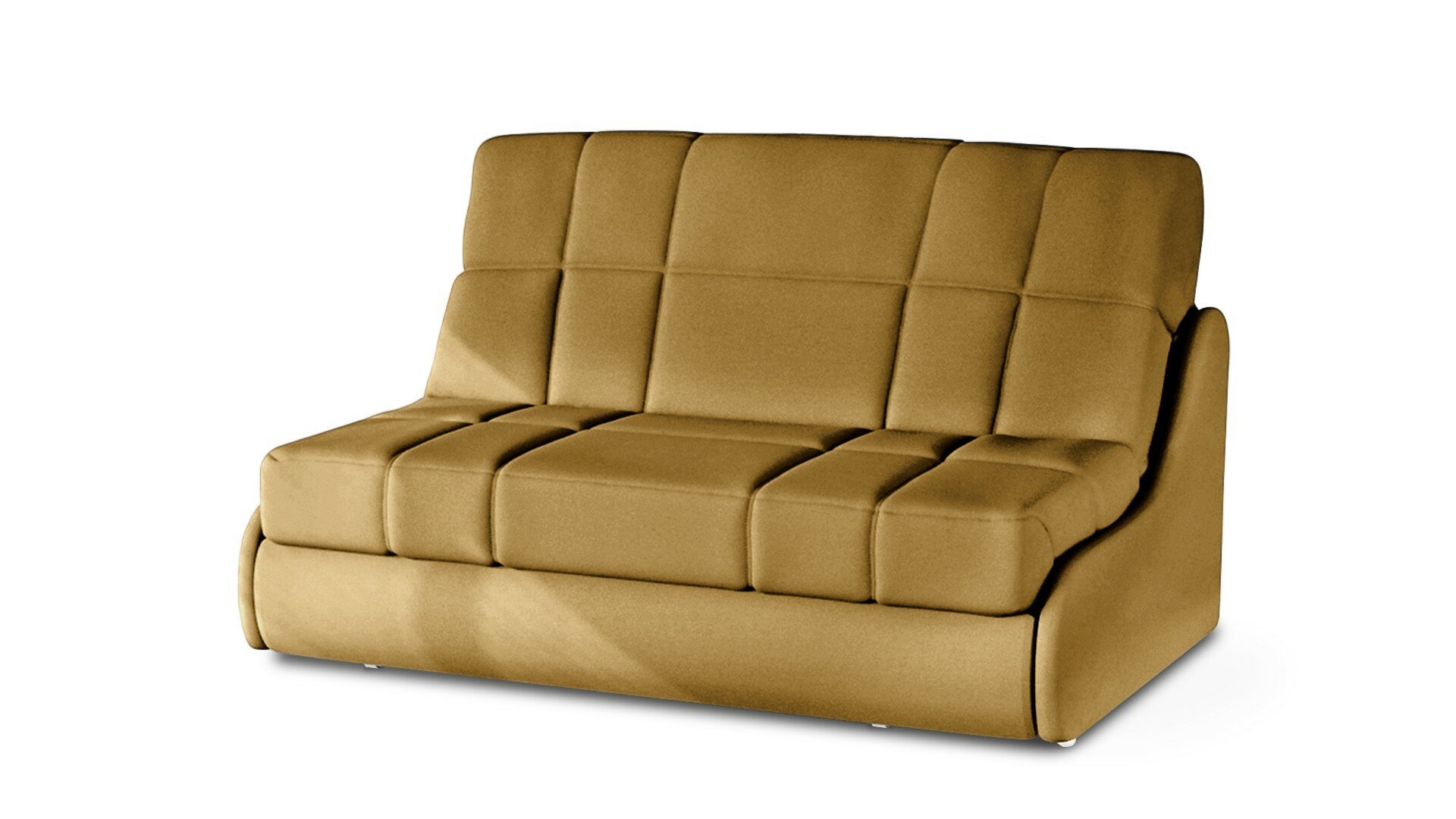 Диван Истван Лайт Velutto 56 NEW 166x105x88 см, желтый Велютто, аккордеон GOODFORM