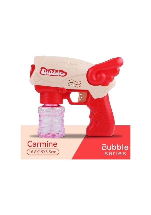 Zhouhuan3 Shop Electric Angel Bubble Machine, детский уличный автоматический пистолет для мыльных пузырей 9624, красный, №
