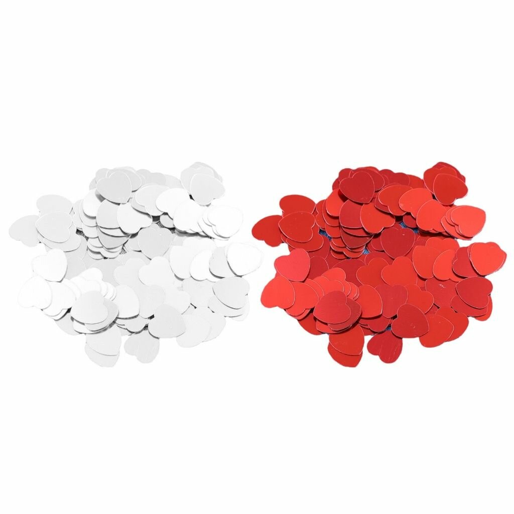 Сердечки-конфетти для украшения стола, - 10mm