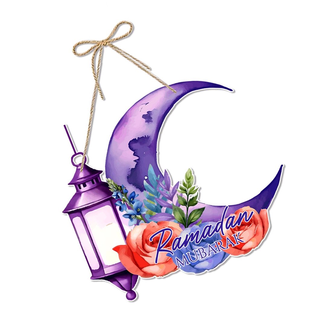 Рамаданы Мубарак Подвесной орнамент Ручной работы Рамаданы Бумажный Дверной Подвесной Знак Орнамент для украшения двери или Стены