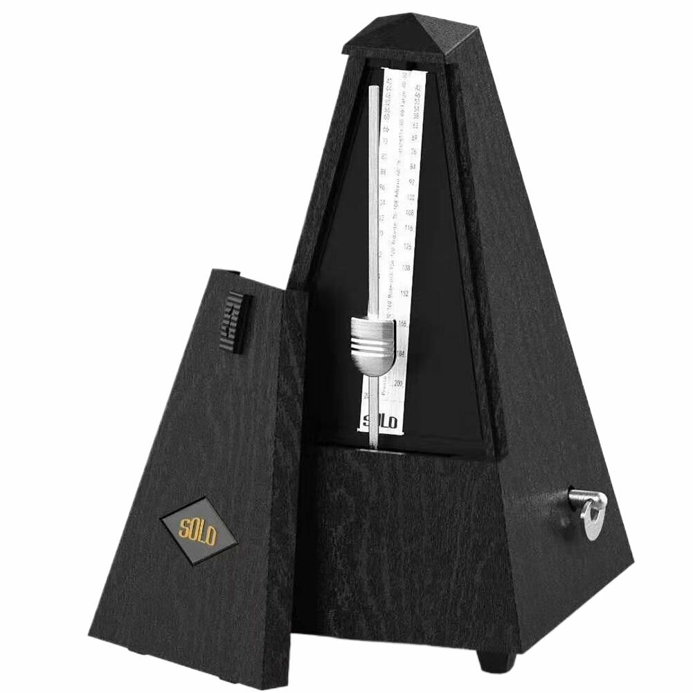 Метроном точный со стабильным механизмом, черный