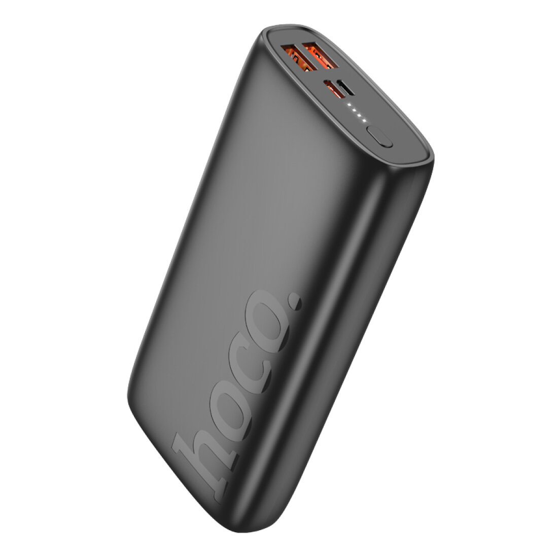 Универсальный Доп. Аккумулятор 20000mAh, J122A, HOCO, выход: 2 USB (22.5W)+1 PD (20W), черный