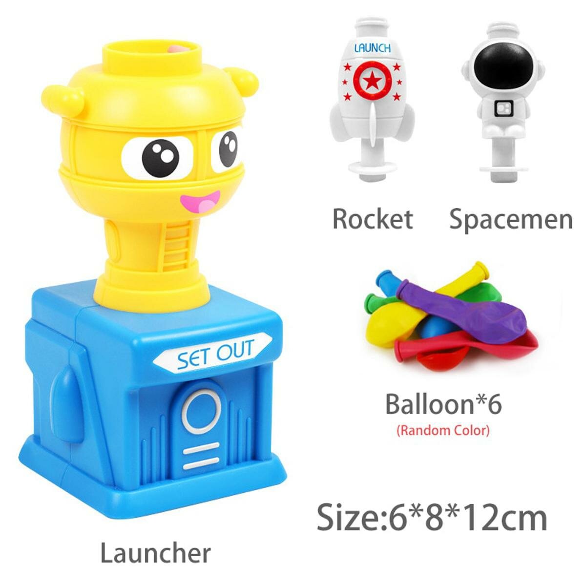 Ракета Воздушный Шар Пусковая Башня Игрушка Головоломка Веселая Образовательная Инерционная Воздушная Энергия Воздушный