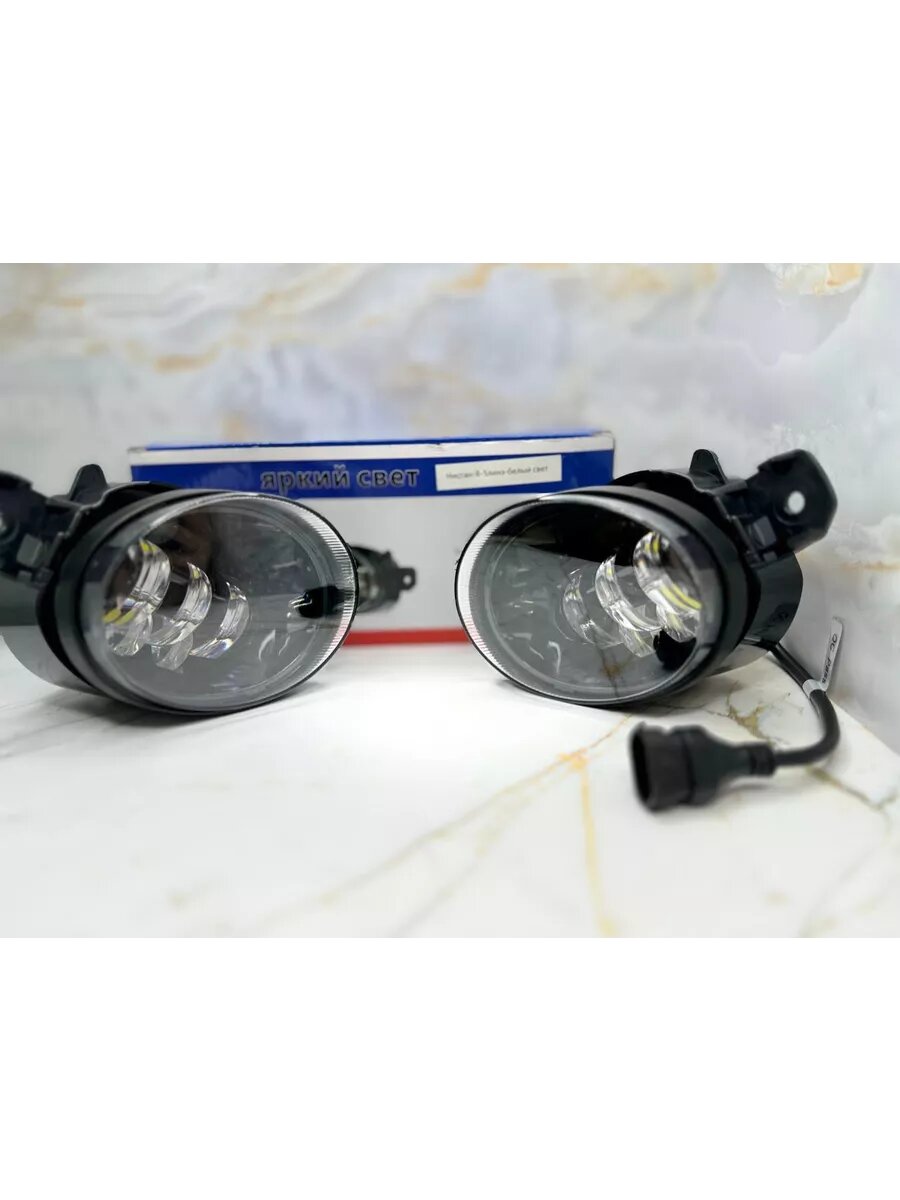 Противотуманные фары, Nissan-B-5, белый свет, линзы, 6000lm, 2 шт