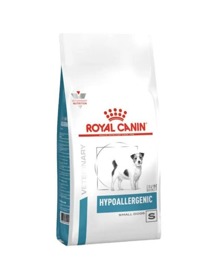 Royal Canin VET Hypoallergenic Small Dog ( Гипоаллердженик Смол Дог) Диета для собак менее 10 кг с пищевой аллергией/ непереносимостью 1кг
