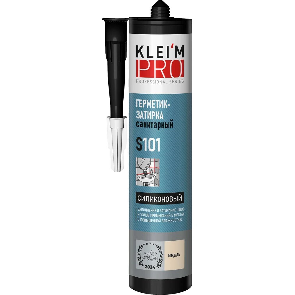 KLEI`MPRO Герметик-затирка силиконовый санитарный S101, миндаль, 300мл 5027