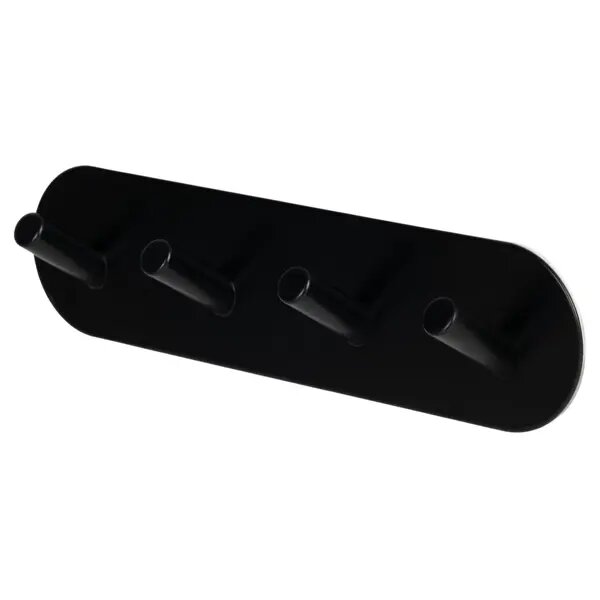 Крючок самоклеящийся Vidage Алис металлический четверной цвет черный