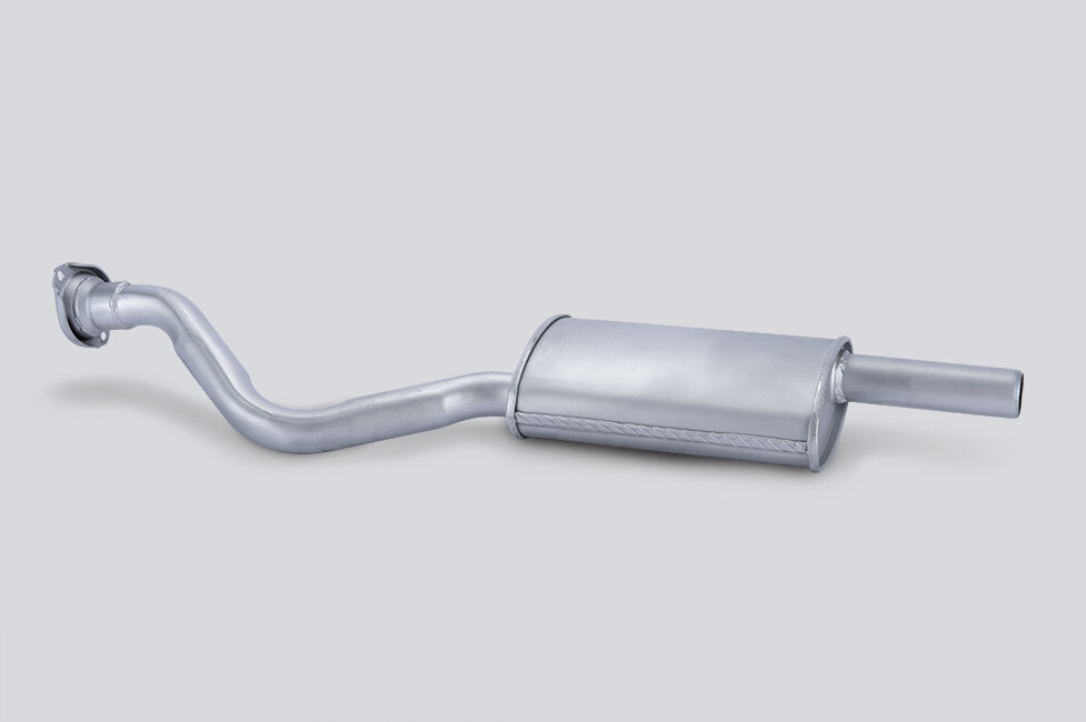 Резонатор с выпускной трубой (для автомобиля уаз хантер, двигатель 409, фланец под 2 болта) серия эконом УАЗ 316020120200801