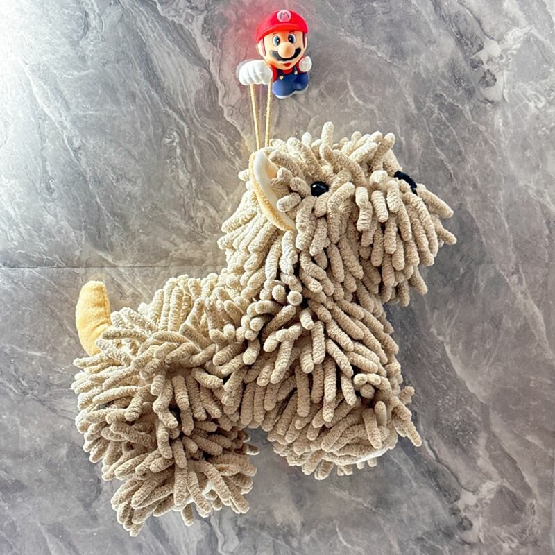 <Подвесное милое мультяшное полотенце для рук> Синель, супервпитывающий, полотенце