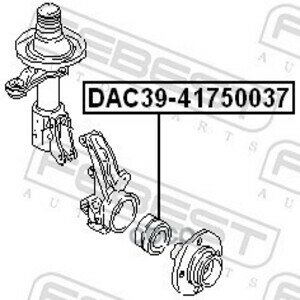 Подшипник ступичный передний Febest арт. dac39-41750037
