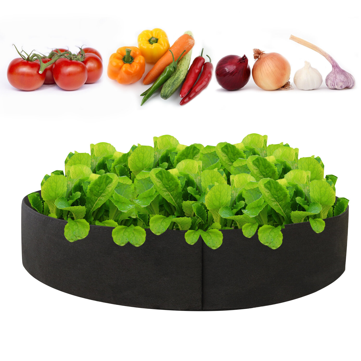 100 Gallon Planter Grow Bag из нетканого материала круглой формы для посадки овощей, цветов, трав, фруктов, емкости для сада, доступные цвета: зеленый, красный, черный, хаки