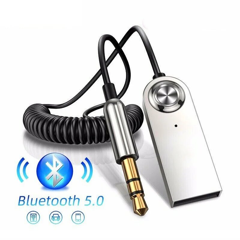 Aux Bluetooth-адаптер, кабель-ключ для автомобиля, разъем 3,5 мм, Aux Bluetooth 5,0, 4,0, приемник, динамик, аудио-музыкальный приемник