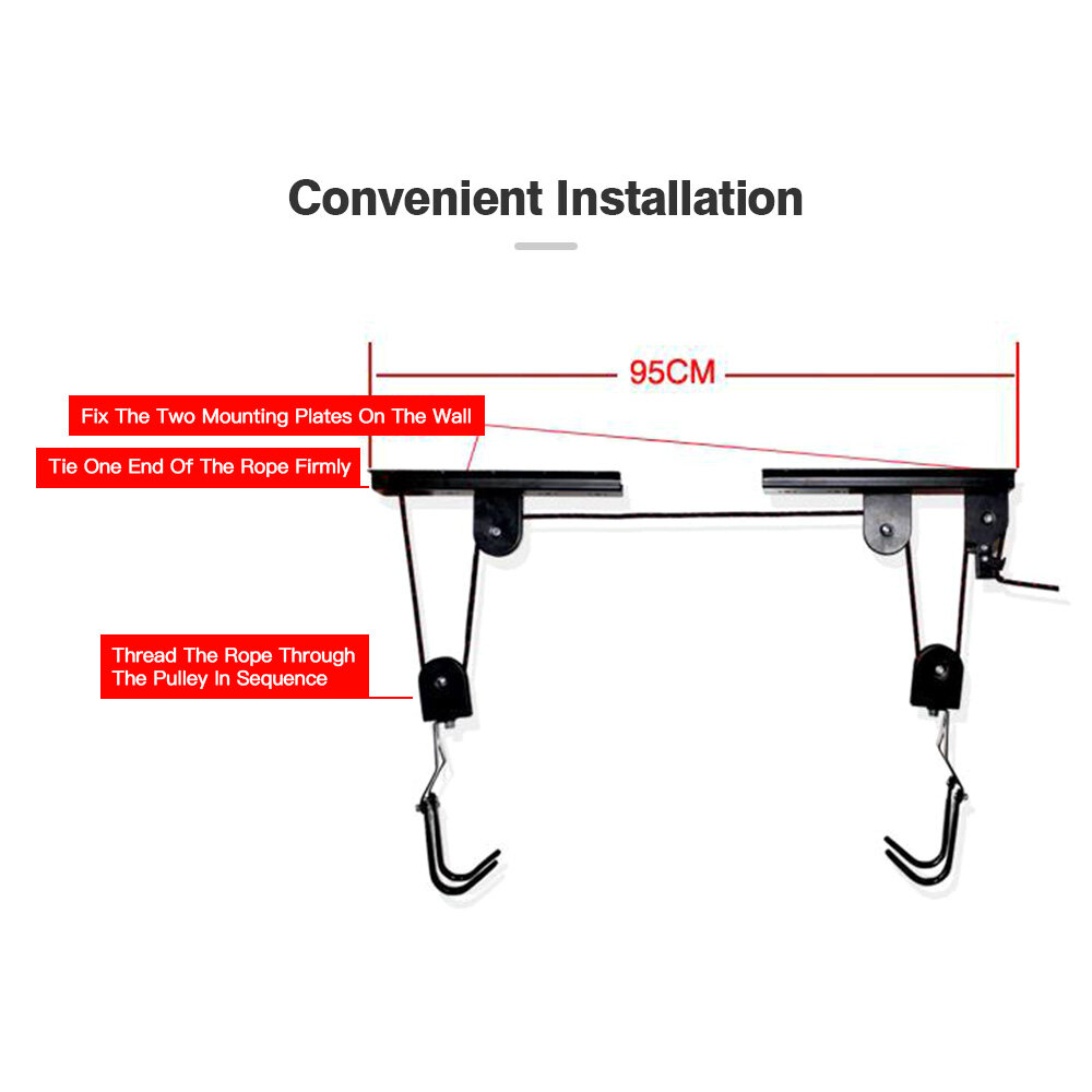 Стойка для хранения велосипедов для гаража, простая установка, стальная для горных велосипедов, шоссейных велосипедов, складных велосипедов и детских велосипедов