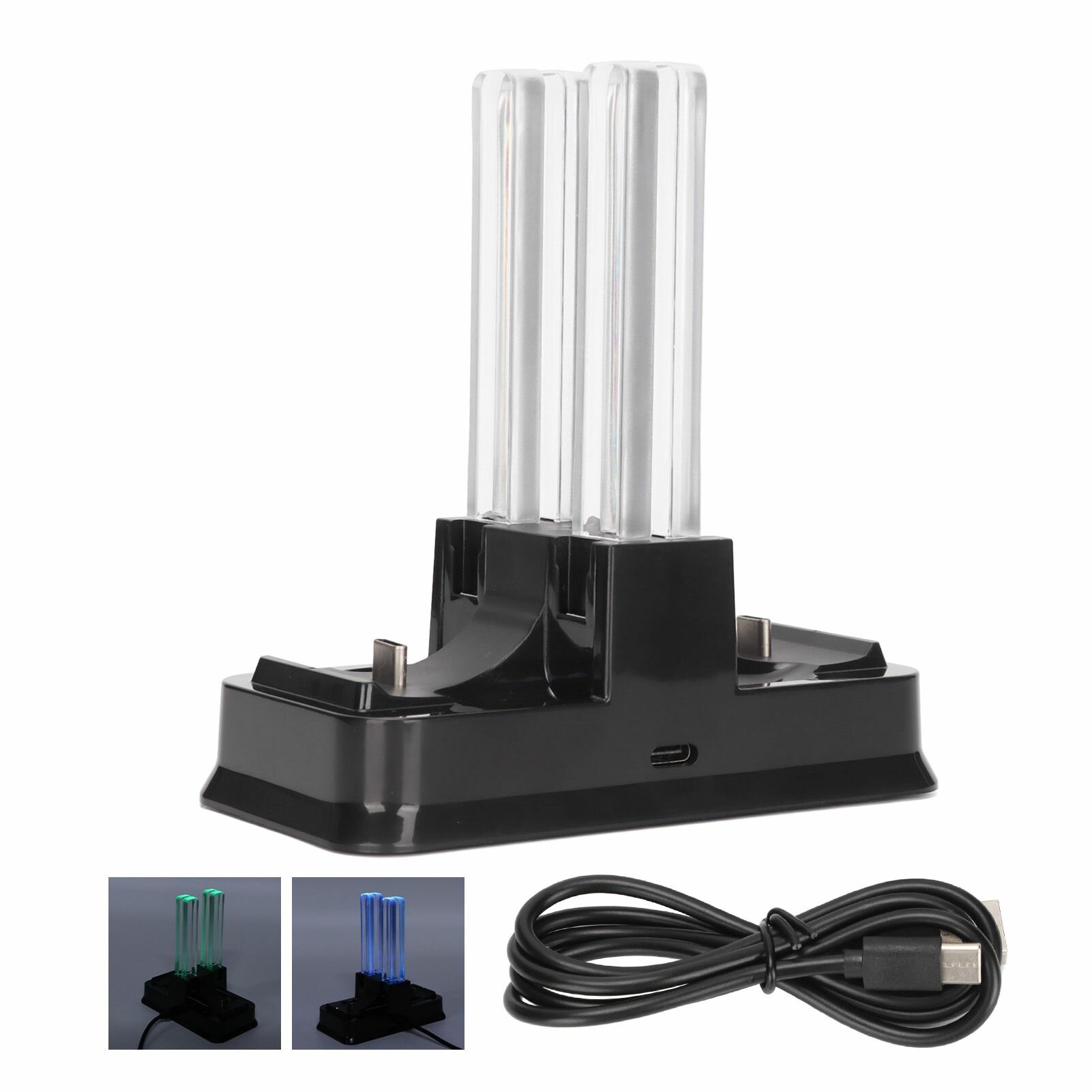 Многофункциональная зарядная док-станция для контроллера переключателя со световым индикатором, совместимая с большинством контроллеров переключателей