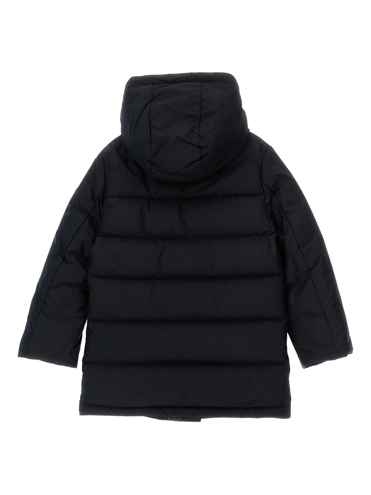 Пуховик Moncler Quilted hooded down jacket, размер 8 лет, черный — фото 1