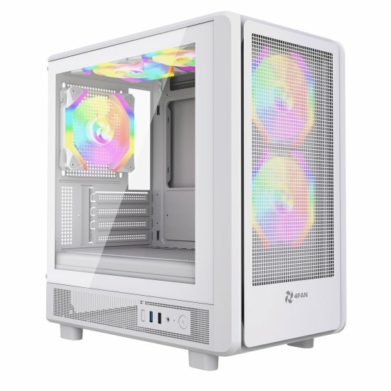 Корпус 4FAN Goldrim, белый (5ARGB)