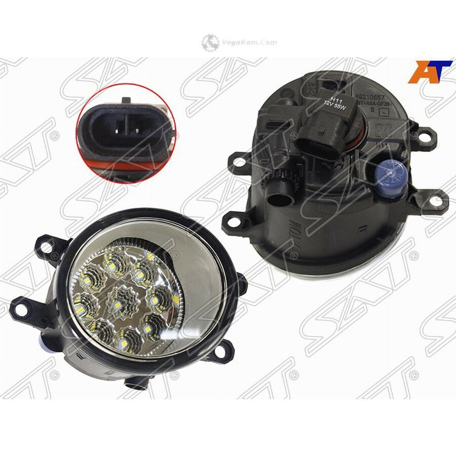 Фара птф правая Avensis Corolla Vitz RAV Ractis IST 05- Premio Allion 07- Camry 06- диод SAT ST2122052DR