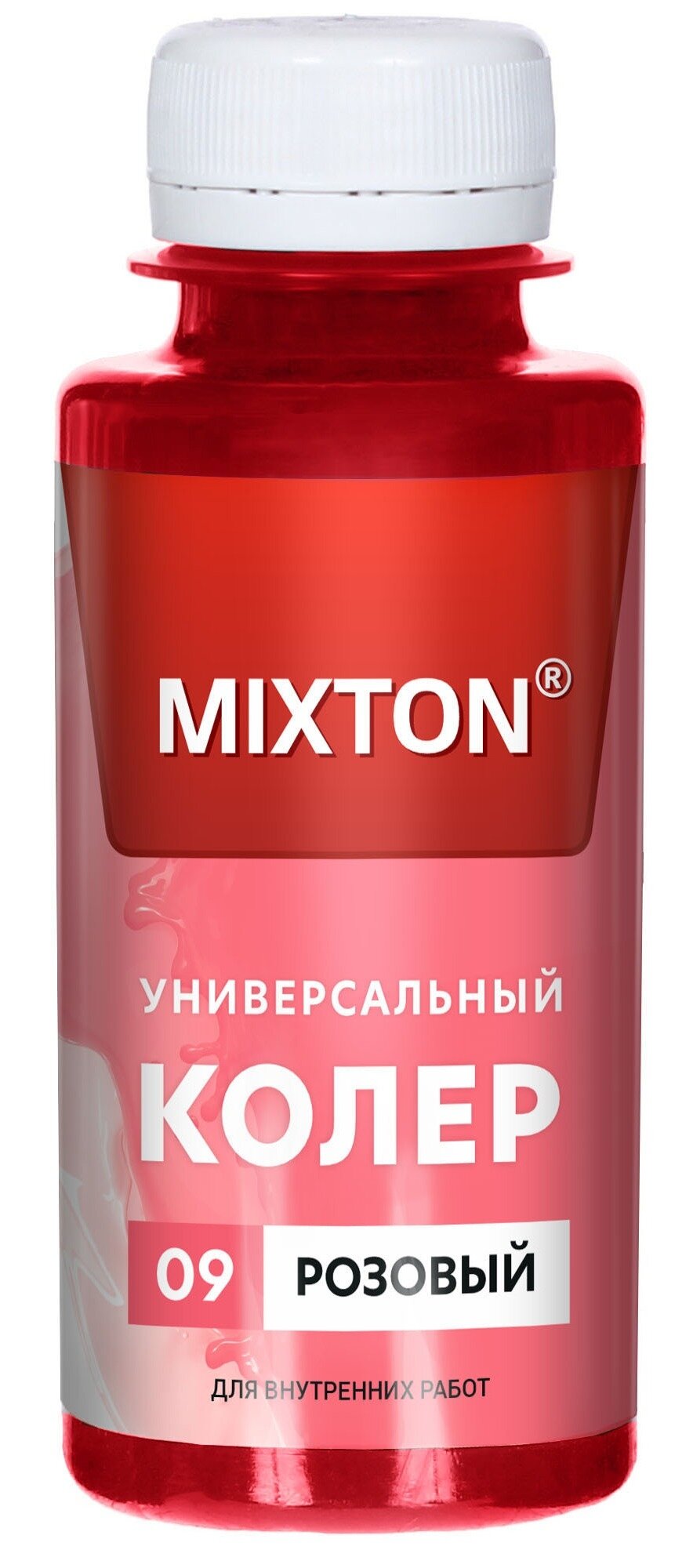 Колер для краски MIXTON / Микстон паста универсальная, цвет розовый, 0.1л / строительство и ремонт