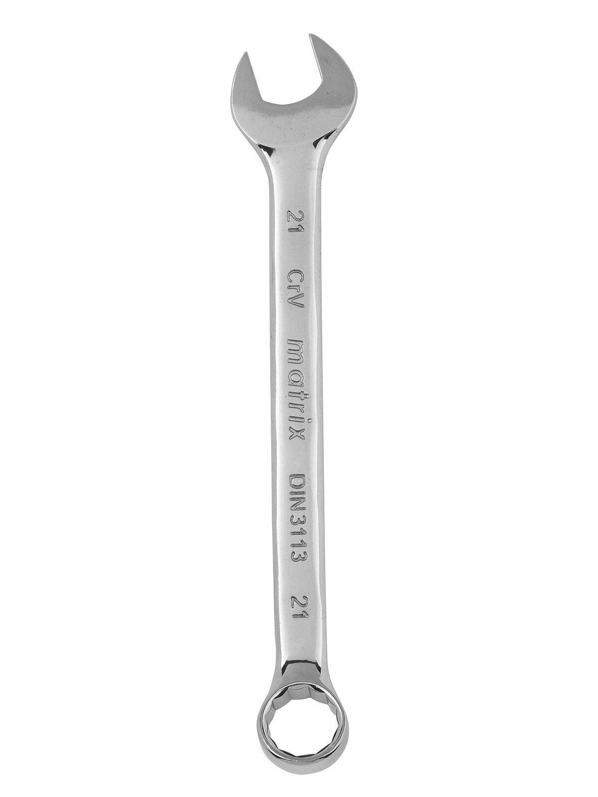 Ключ комбинированный Matrix 21 мм, CrV, полированный хром 15165