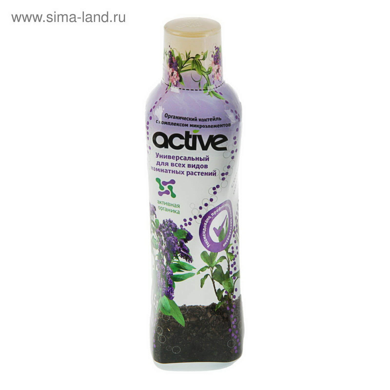 Удобрение органоминеральный коктейль Active Цветочное, для всех комнатных растений, 0.5 л, 3 шт.