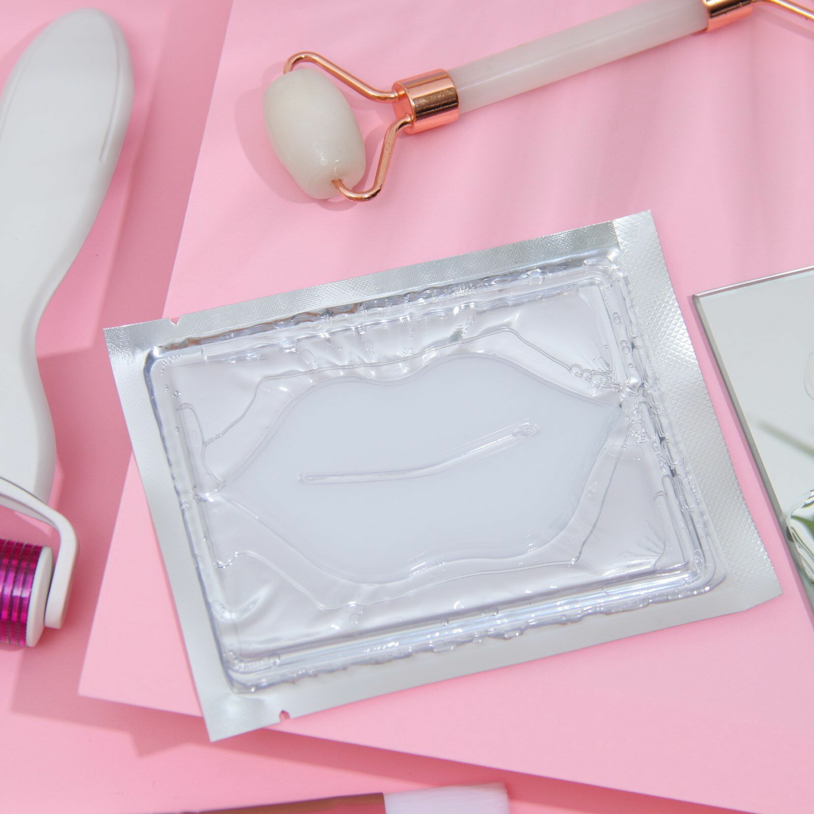 Патч для губ с кристаллами серебра, вид: патчи, область применения: для губ, 5 шт.