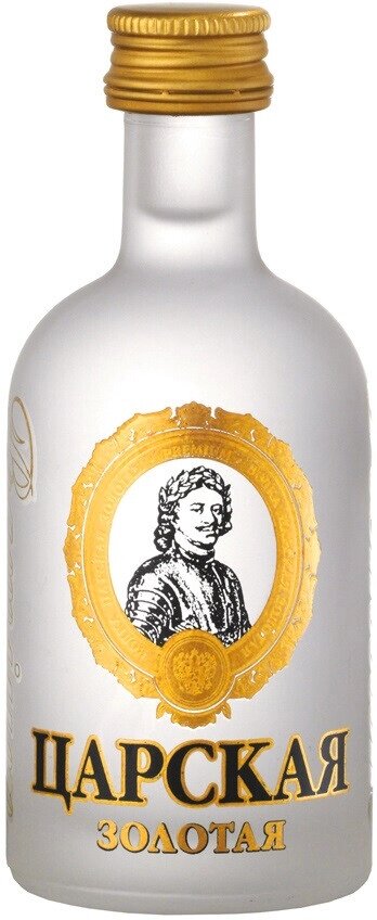 Водка "Царская" Золотая, 50 мл
