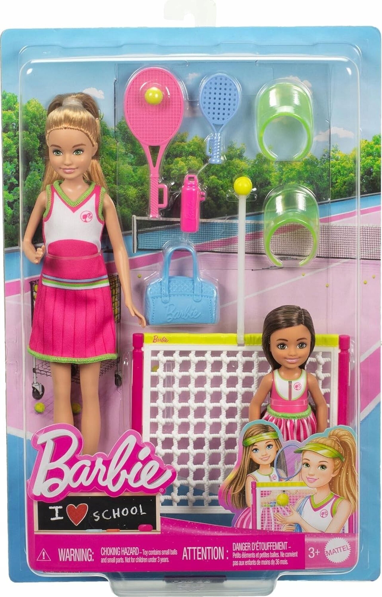 Кукла Mattel Barbie - Набор Стейси и Челси играют в теннис с тематическими аксессуарами - Барби HRG83