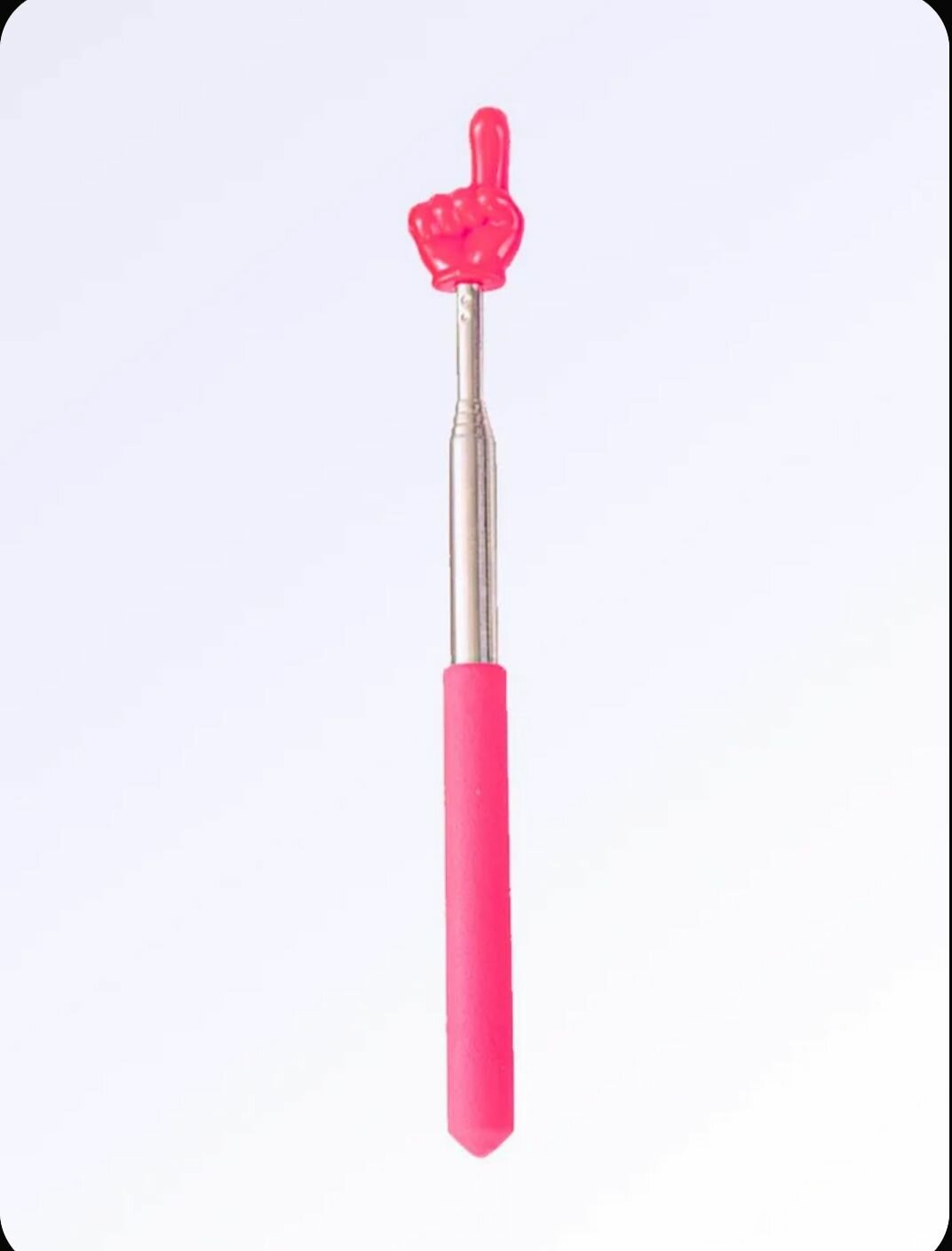 Указка "Пикси", с пальцем, телескопическая, пластик 1шт пикси