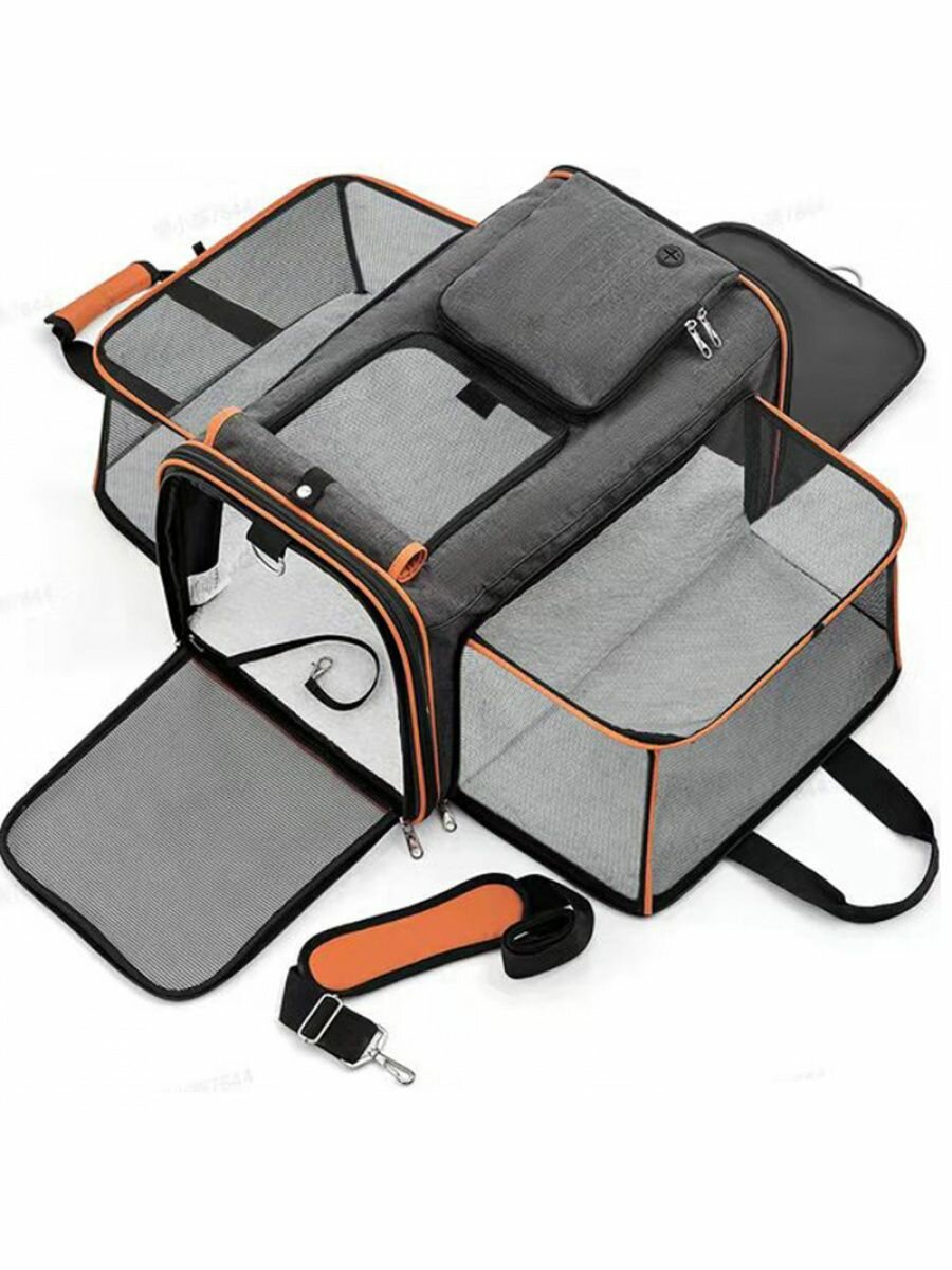 Складная переноска для кошек и собак с вентиляцией легкая и компактная поездок