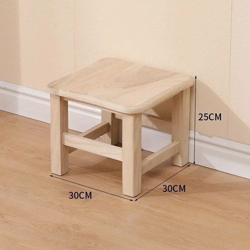 Табурет "Берёза"NiNi, влагонезависимый, без окраски, без подлокотников, 30x25x30 см