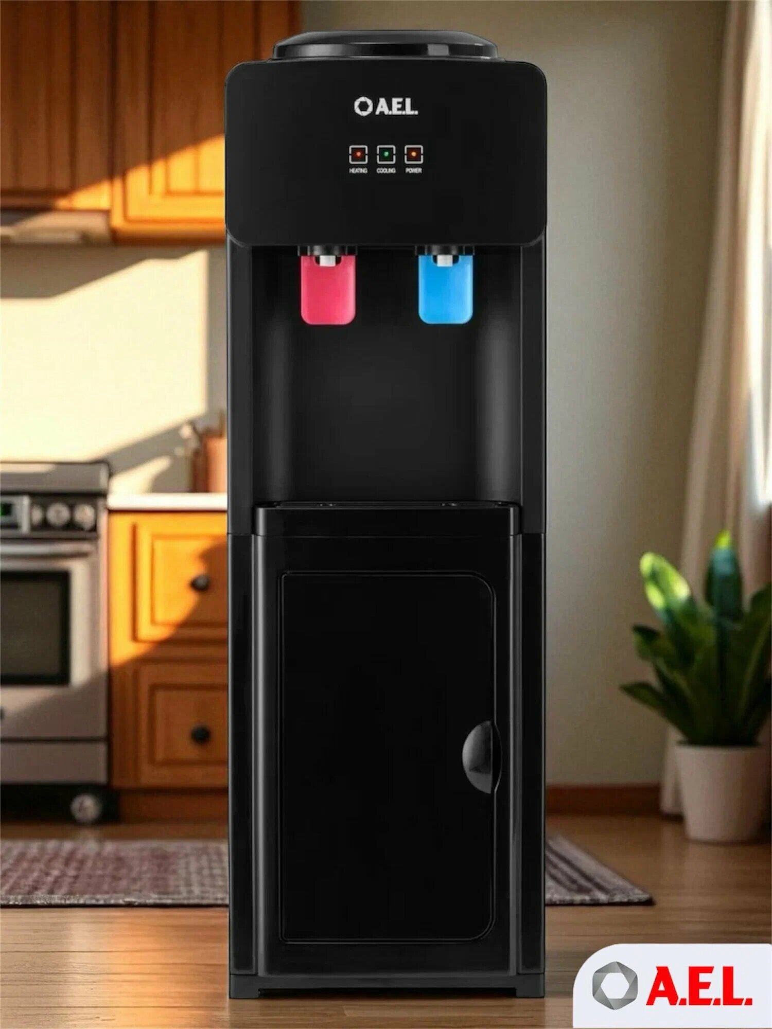 A.E.L. LD 86c full black. Гарантия 12мес. С нагревом, электронным охлаждением и шкафчиком.