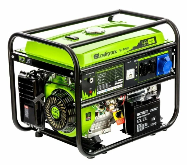Генератор СИБРТЕХ БС-8000Э