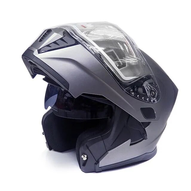 Модуляр мотошлем открывашка AIM JK906 XL(61-62) серый