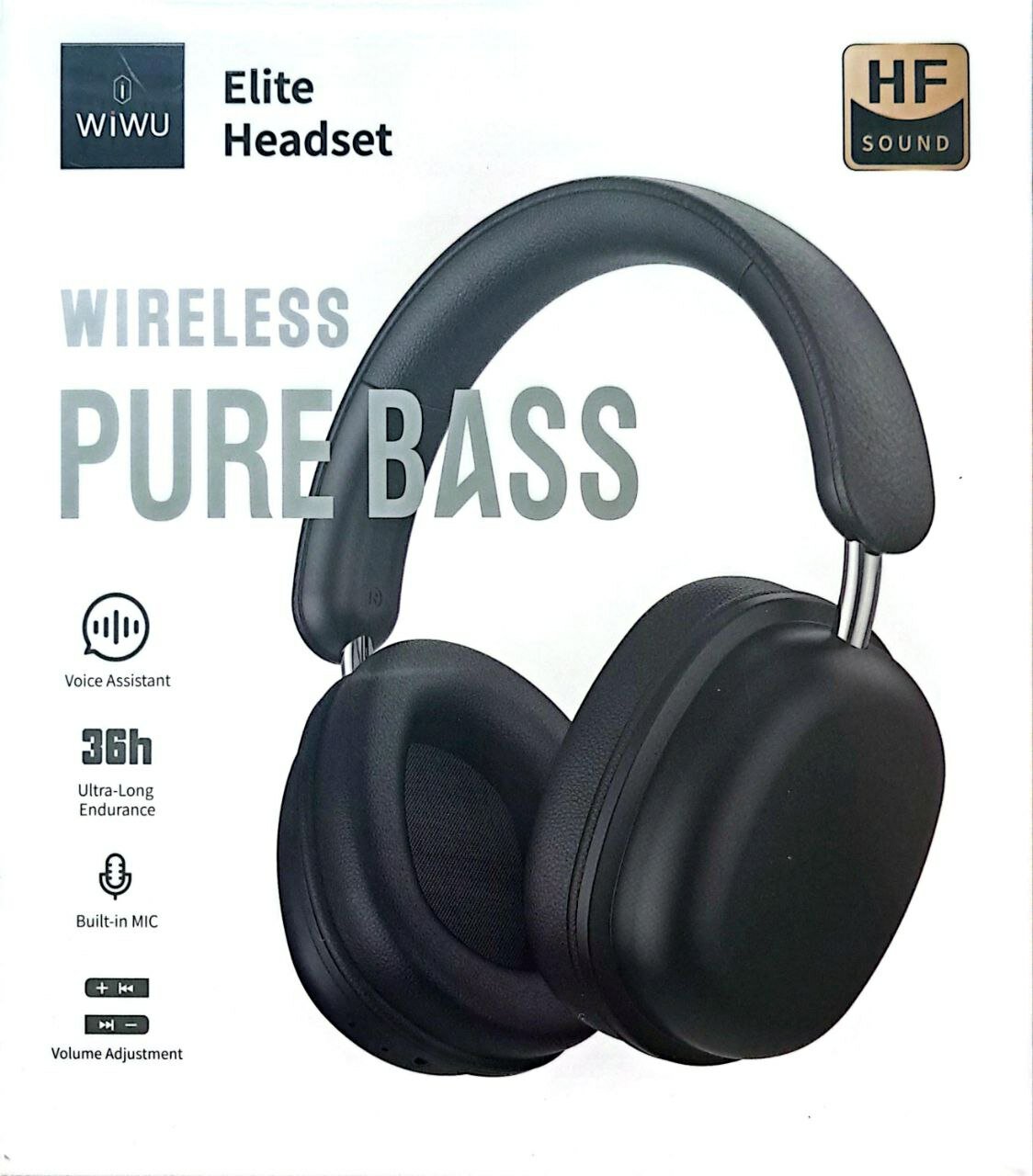 Беспроводные наушники WIWU Elite Headset Wireless Pure Bass TD-05 Black