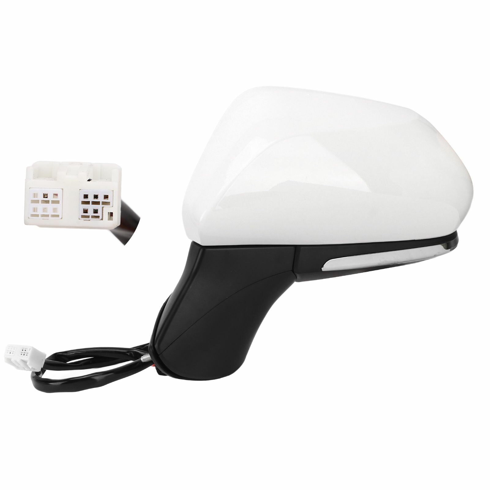 18-22 Toyota Camry XV70 зеркало боковое левое 6-проводное глянцевый белый