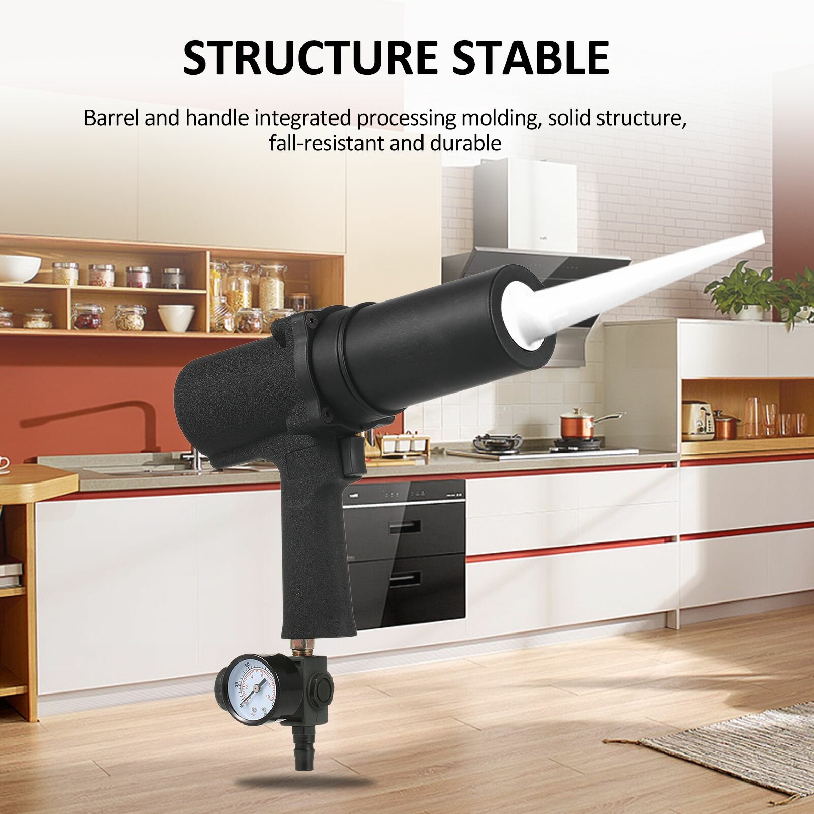 Пневм. клеевая машина для конопатки с манометром