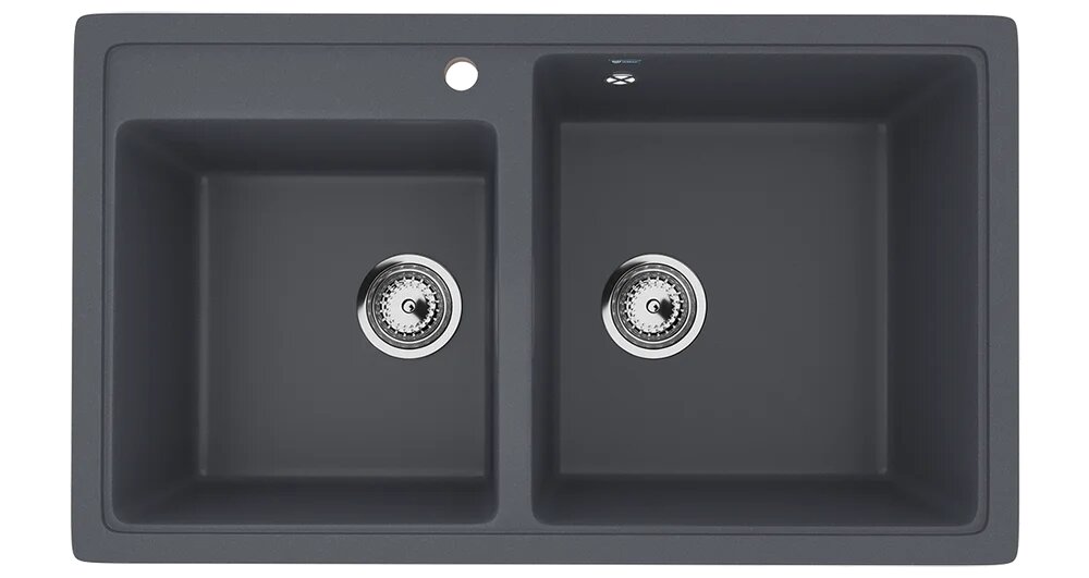 Мойка кухонная Ulgran U-200 -343 мраморная, 50x84, прямоугольная, мойка для кухни, черная, серая, матовая