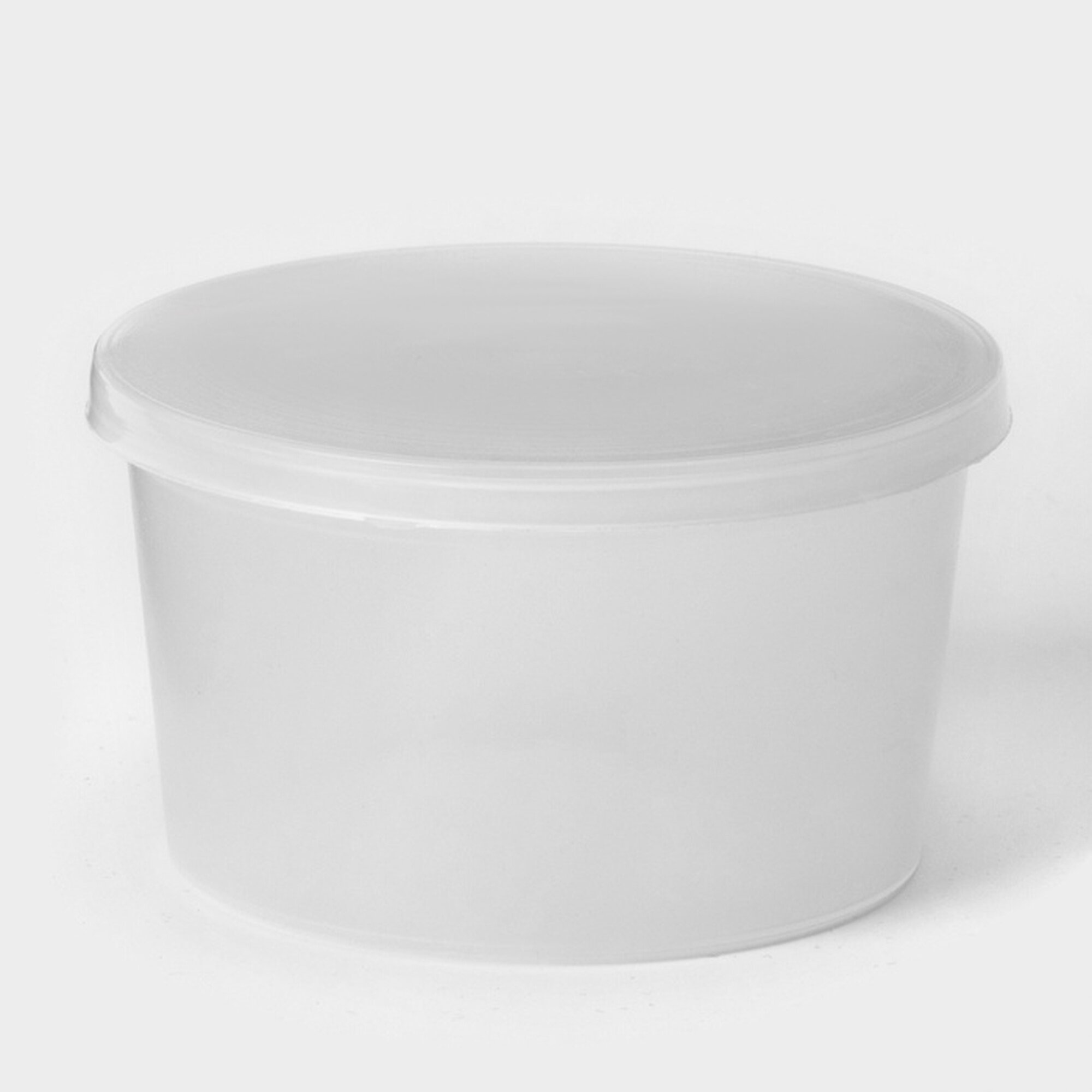 Герметичный контейнер ПластоС, для СВЧ, 140мл, пластик, прозрачный, бесцветный